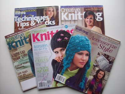 Lot of 5 Creative Knitting magazines instruction patterns 2009 2010 ...