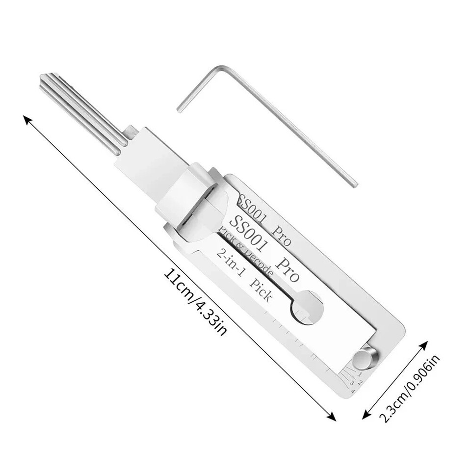 Key Decoder Perfect Match For Key Picking Hook Tool Stainless Steel ...