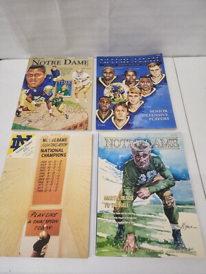 notre dame Football 9 Program Lot | eBay