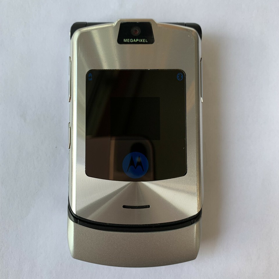 Unlocked Motorola RAZR V3i GSM 1.23 MP Camera Flip Bluetooth MP3 Mobile ...