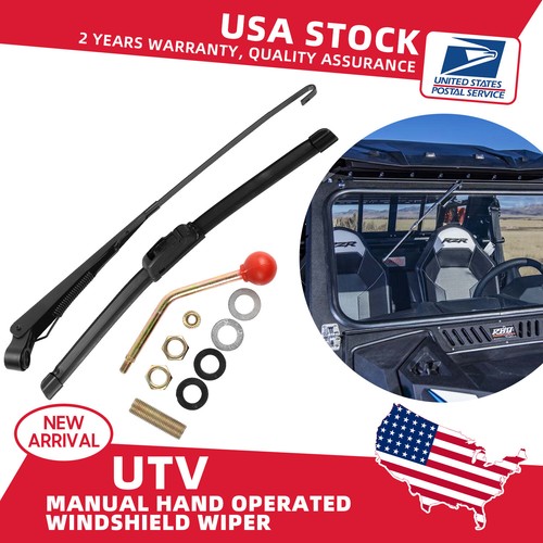 UTV Hand Wiper 16" Manual Windshield Wiper For Polaris RZR 800 900 Can ...