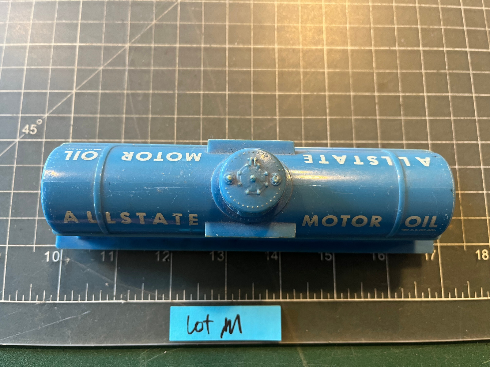 Marx Train BLUE ALLSTATE MOTOR OIL Single Dome Tanker Tank Car SHELL ...