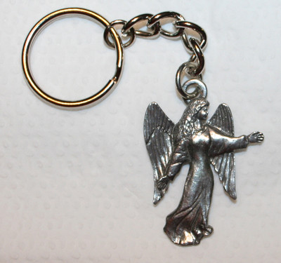 Guardian Angel Fine Pewter Keychain Key Chain Ring USA Made | eBay