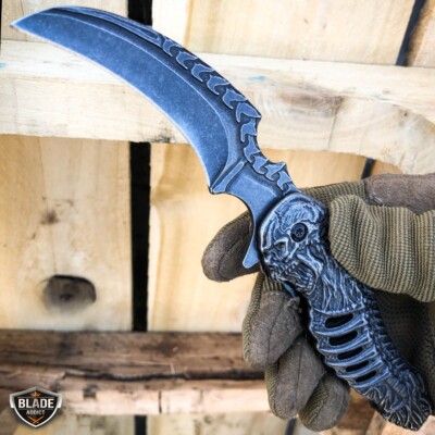 8.25" Spring Folding Assisted Blade TACTICAL DEATH CLAW Pocket Knife ...