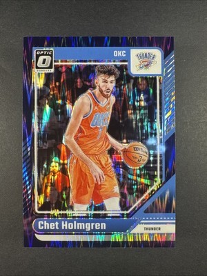 2024-25 Panini Donruss Optic Basketball Chet Holmgren Purple Shock #23 ...