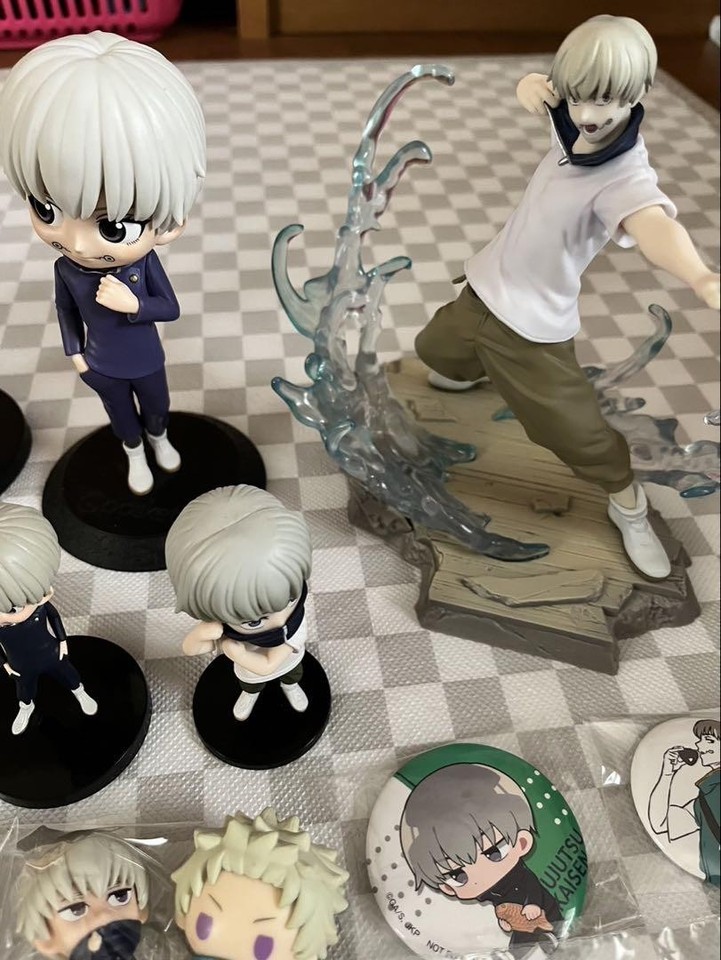 Jujutsu Kaisen Inumaki Toge Acrylic Figure Stand Badge Rubber Strap Set ...
