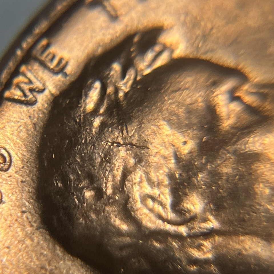 1970 D Lincoln Penny Errors DDO DDR Broken (D) Die Crack on Head ...