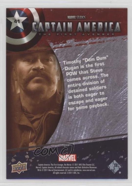 2011 Marvel Studios Captain America The First Avenger Timothy Dum Dugan ...