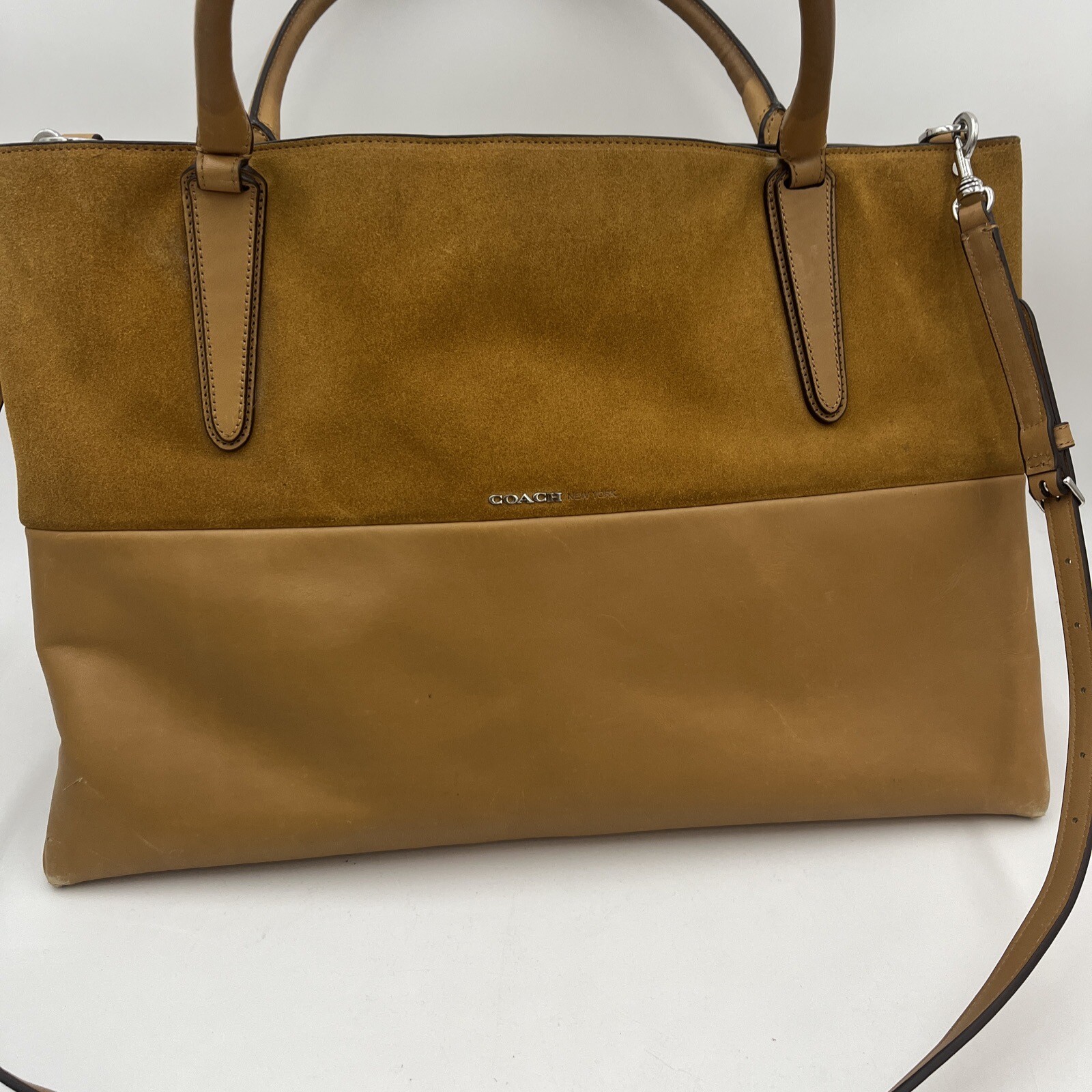 COACH Leather Large Purse/tote Bag Black Label NoD1420-32295 Detachable ...