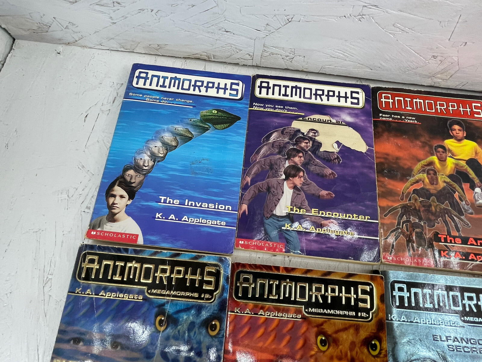 Animorphs Lot of 9 PB Megamorphs #1,2,3 K.A. Applegate Scholastic ...