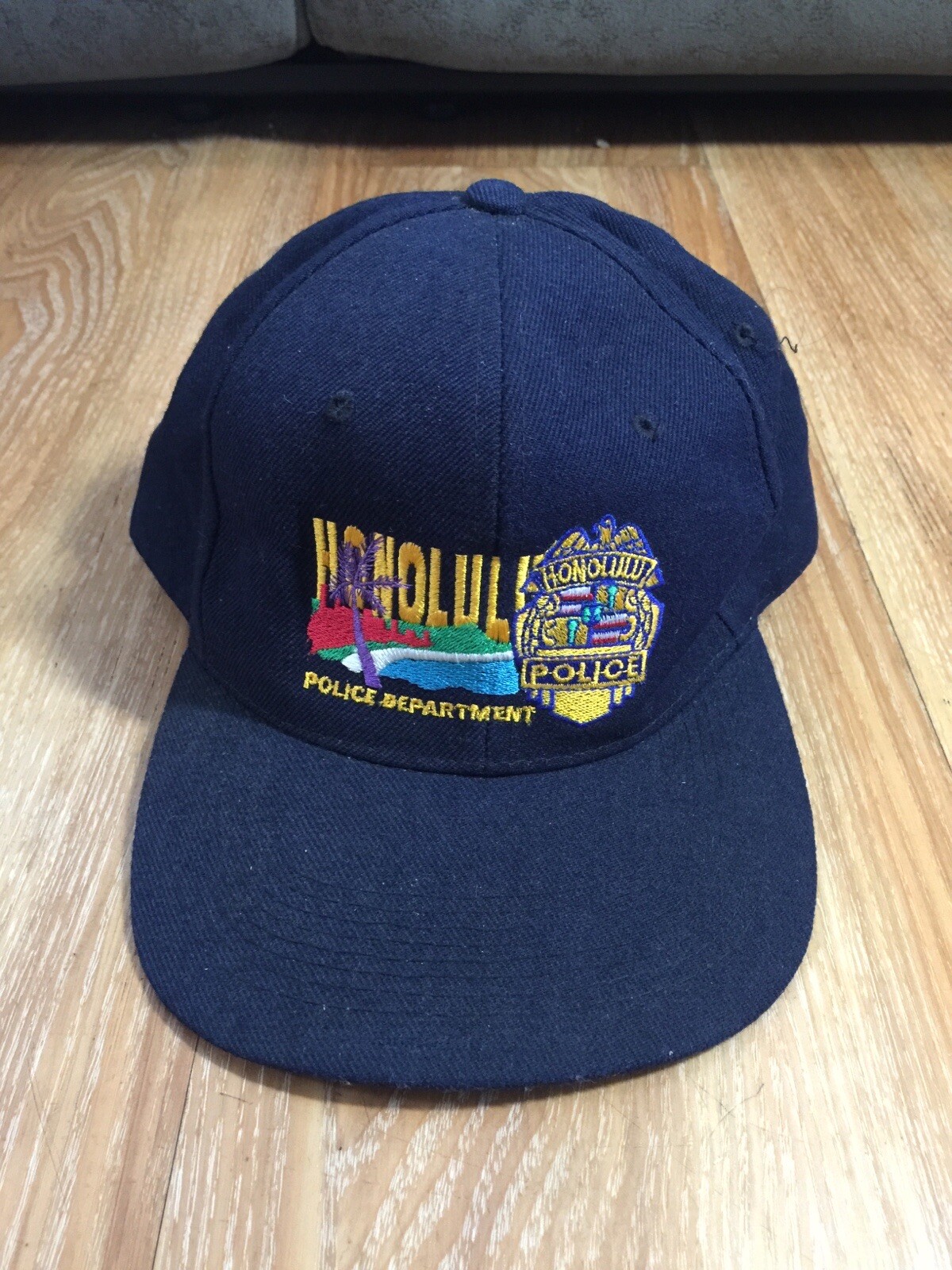 Vintage Honolulu Police HPD Snapback Hat Embroidered … - Gem