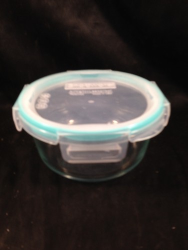 PYREX 7201R Blue Tint Glass 4 Cup Container with Snapware Lid | eBay