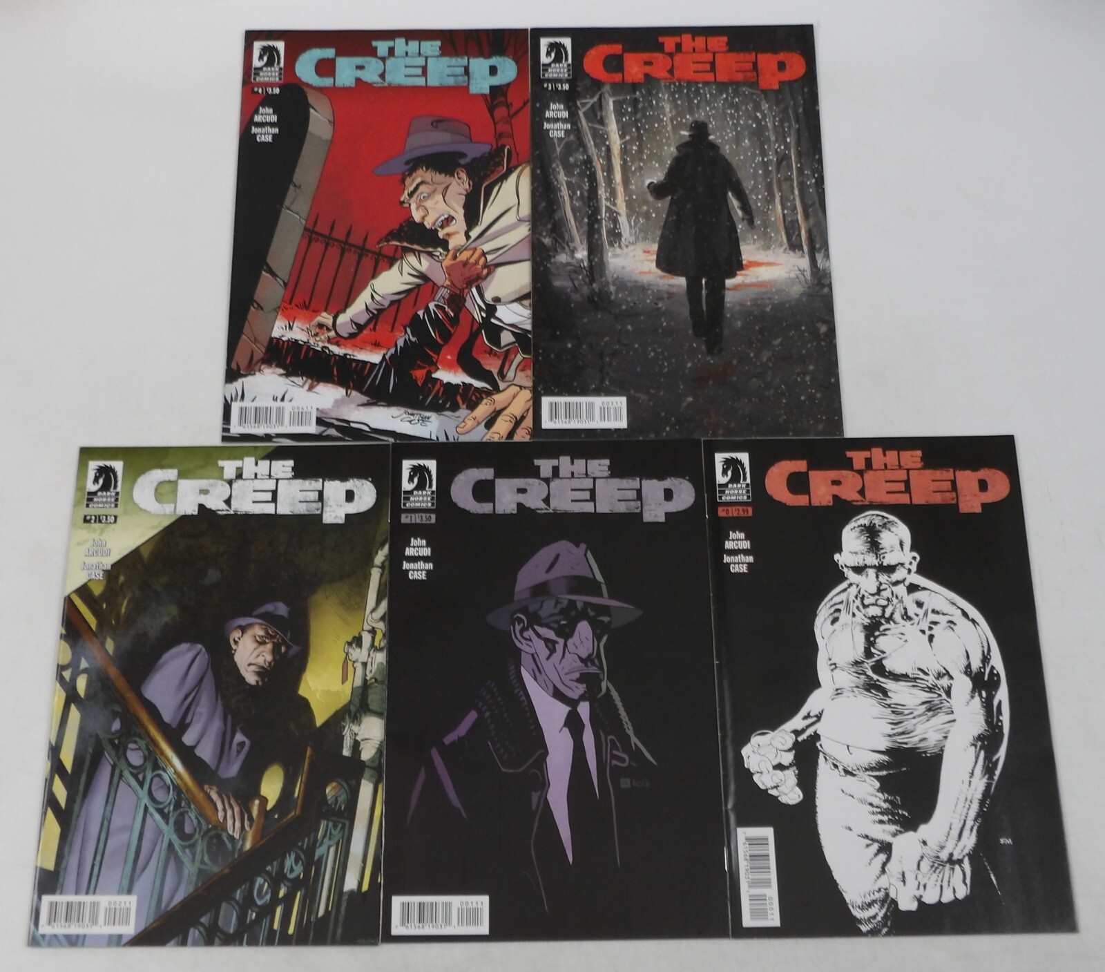 the Creep #0 & 1-4 VF/NM complete series - private eye pulp story ...