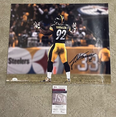 James Harrison Autographed Pittsburgh Steelers 16×20 Photo With JSA COA ...