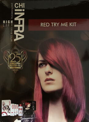 CHI Infra High Lift Cream Color Red Try Me Kit | eBay