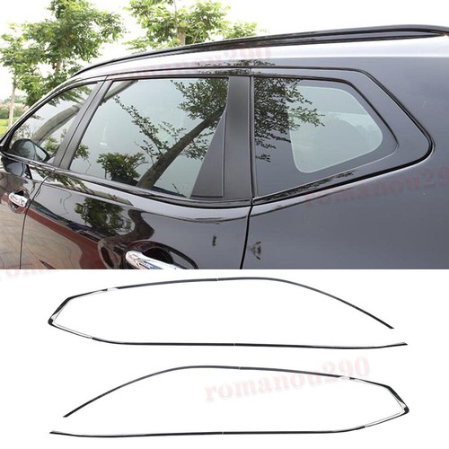 For Nissan Rogue 2014-2020 Steel Black Chrome Car Side Window Strip ...