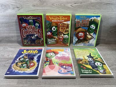 Lot of 6 Veggie Tales Big Idea DVD Kids Set Big River Rescue Sweetpea ...