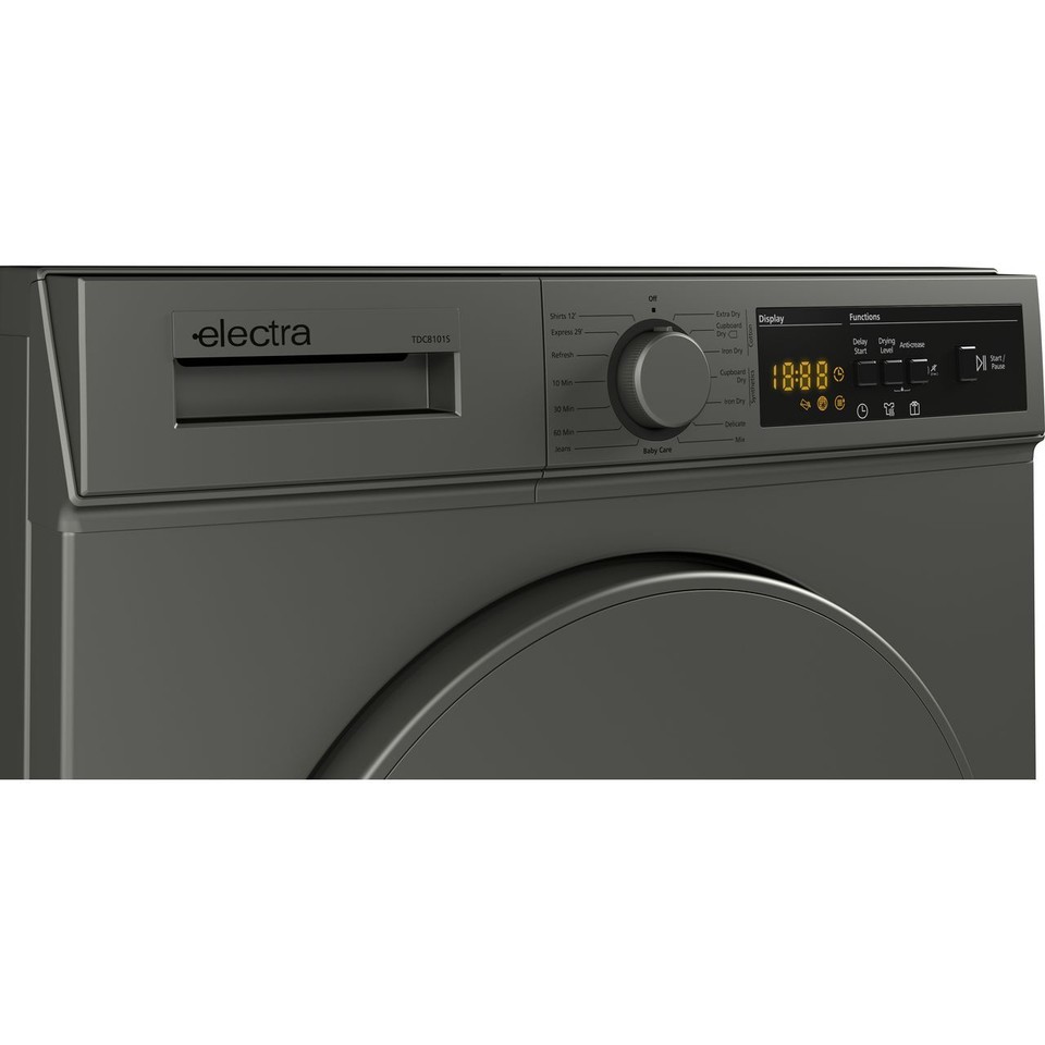 Electra TDC8101S 8Kg Condenser Tumble Dryer Silver B Rated | eBay UK