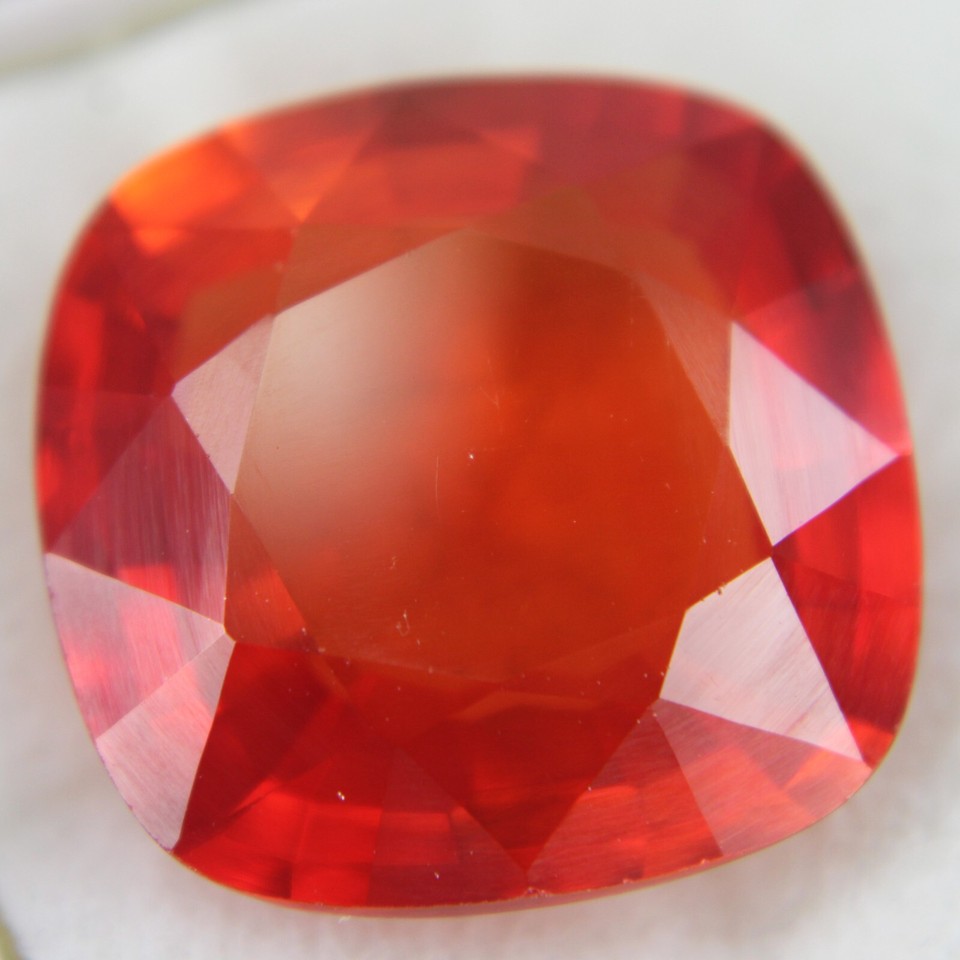 19.10 Ct Spessartite Natural Garnet Cushion loose gemstones Certified ...