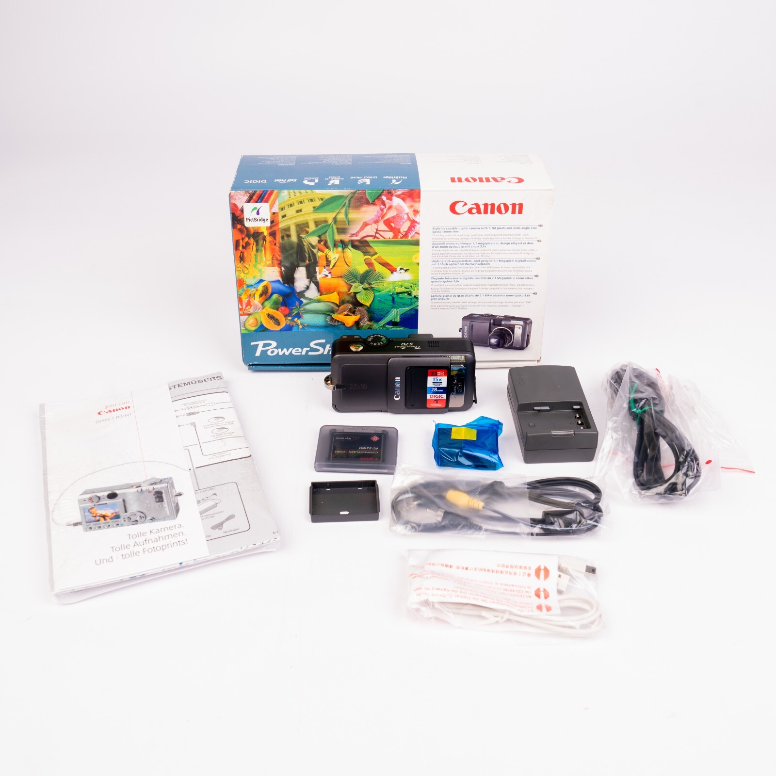 Canon+PowerShot+S70+7.1MP+Digital+Camera+-+Black for sale online | eBay