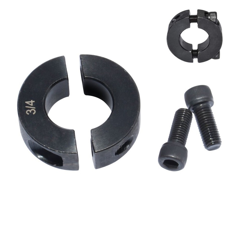 Double Split Shaft Locking Collar 1/2",1/4",1/8",3/8",3/4",5/8",7/8",1 ...