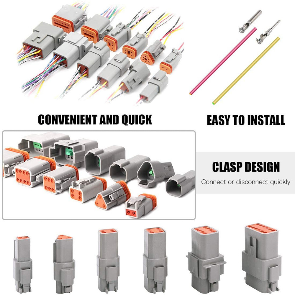 Car Automotive Male Female Electrical Wire Cable Connectors Plug Kits ...