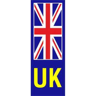 UK Car Number Plate Sticker. Vans, Lorrys, Caravan - UK, Union Jack ...