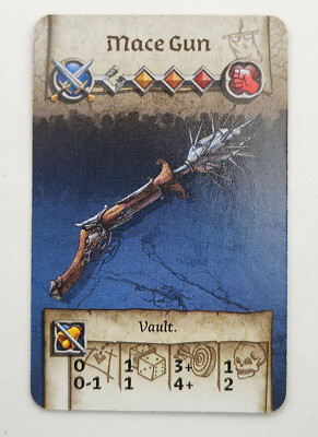 Mace Gun Vault Equipment Card Green Horde Box Zombicide Black Plague ...