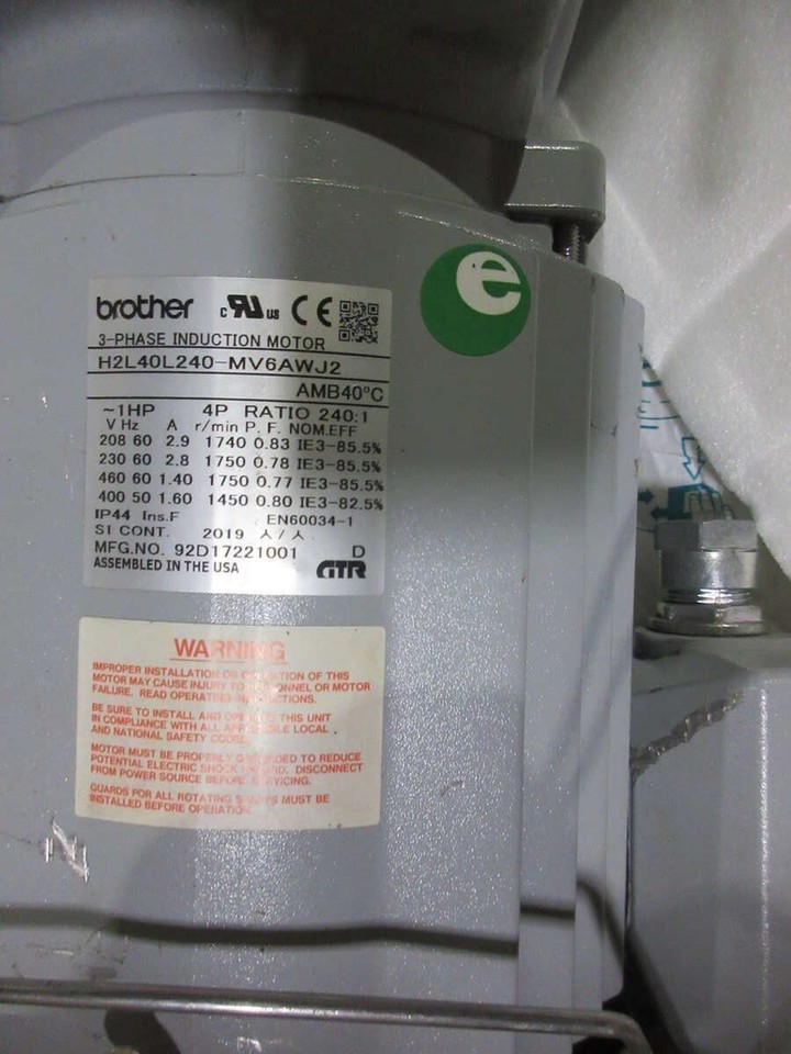 Brother 3 Phase Induction Motor H2L40L240-MV6AWJ2 | eBay