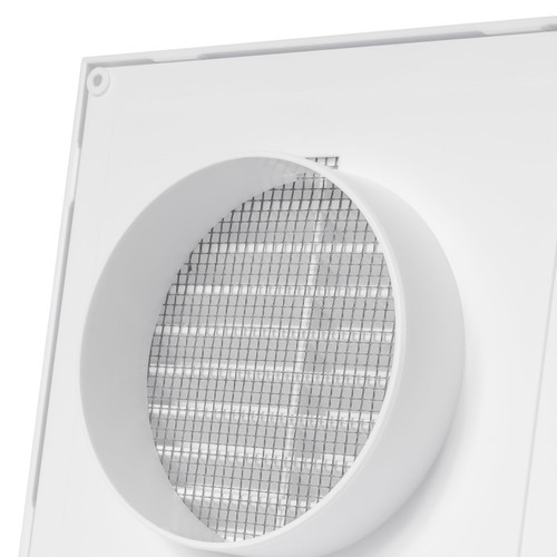 White 4" Inch Ventilation Grille - Inside/Outside use - (Flange 3.9"Ø ...