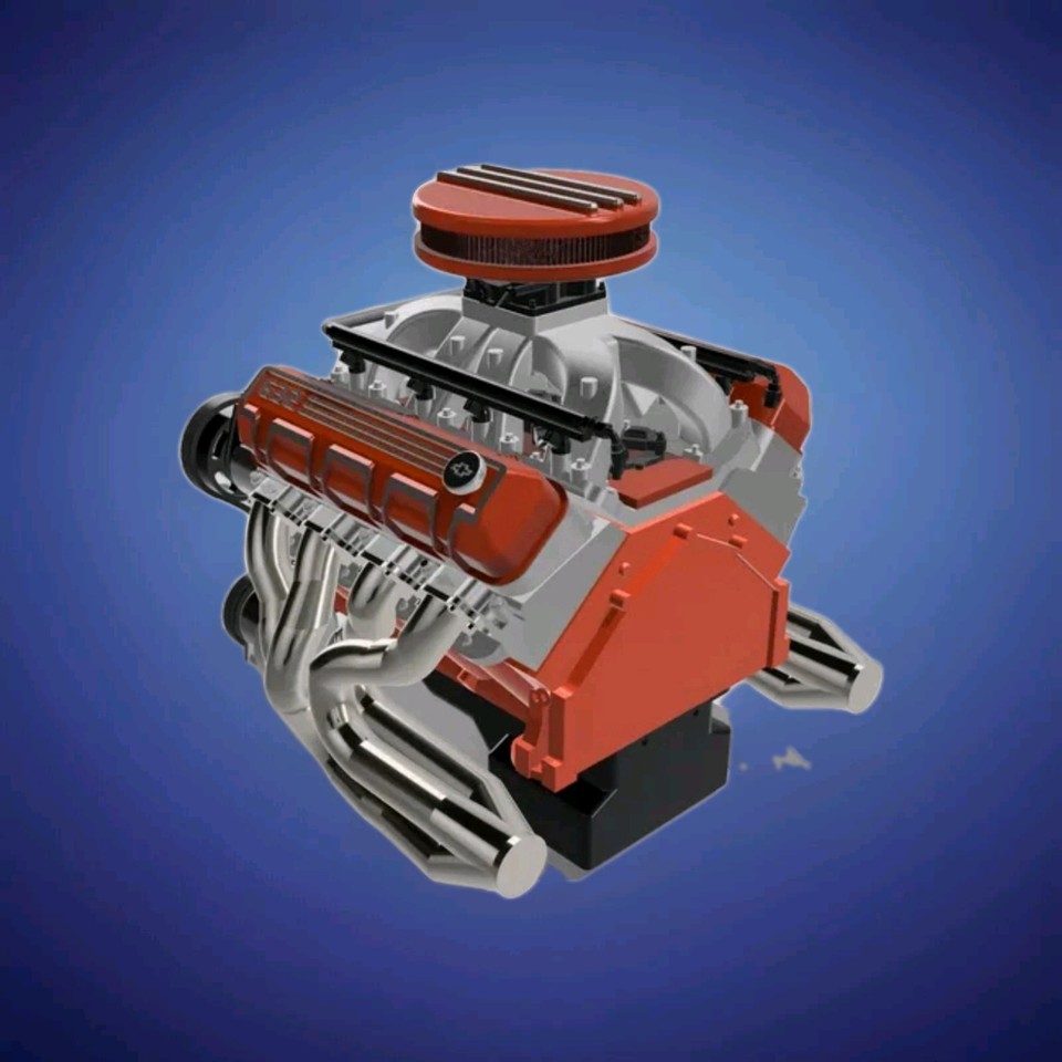 1/24 1/25 scale model 3d Printed Chevy 632 Crate Motor | eBay