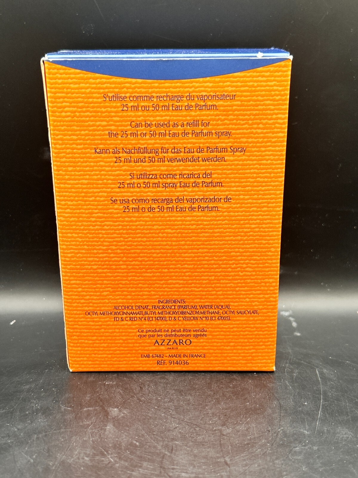 AZZARO AZZURA 50ML EDP REFILL BOTTLE (NEW WITH BOX) | eBay