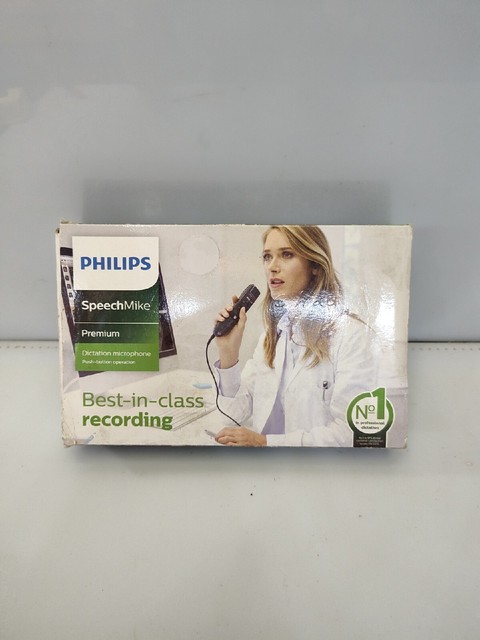 Philips LFH3500/00 SpeechMike Premium USB Dictation Microphone - Dark ...
