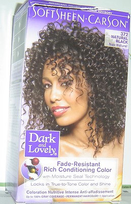 NEW Soft Sheen Carson Dark LOVELY 372 Natural BLACK Hair COLOR Women | eBay