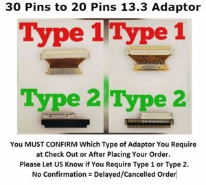 Wholesale 13.3" LCD Screen 30 Pin to 20 Pin Converter Connector adapter ...