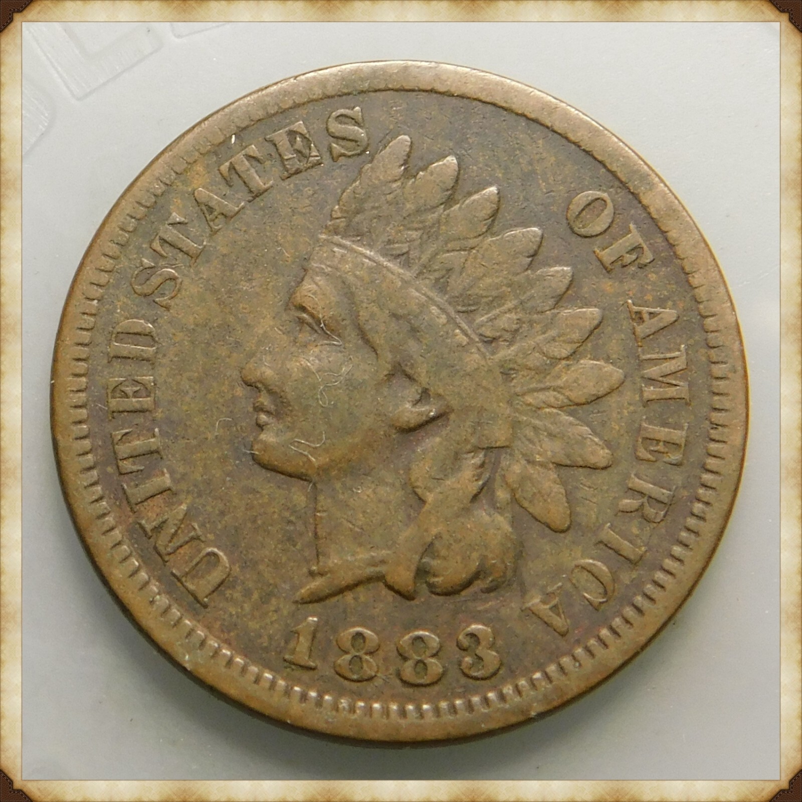 1883 Indian Head Cent F-VF "Actual Coin Pictured" | eBay