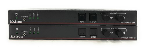Lot of 2 Extron Foxbox SR HDMI Multimode Fiber Optic Scaling Receiver ...