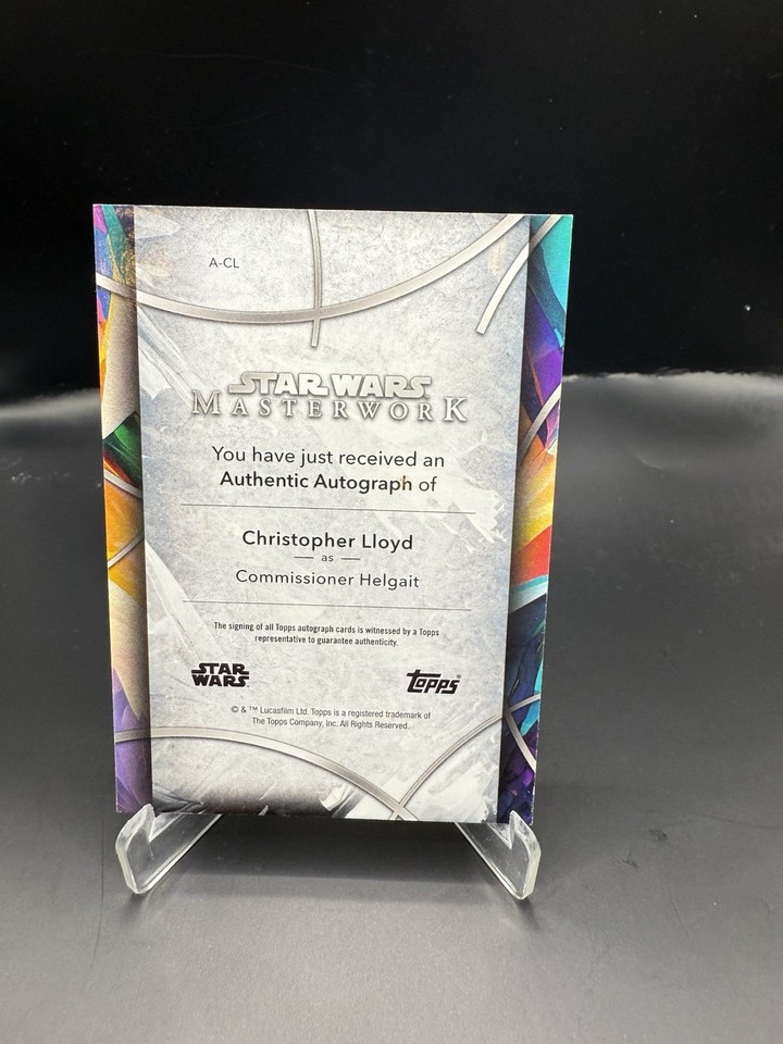 2024 Topps Star Wars Masterwork Christopher Lloyd as Commissioner ...