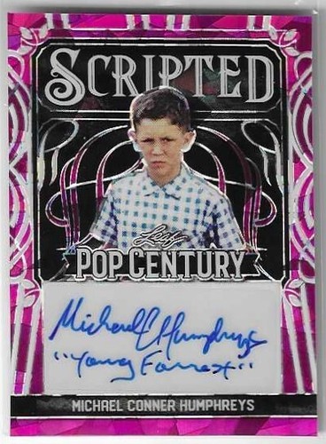 MICHAEL CONNER HUMPHREYS Autograph 2024 Leaf Pop Century Scripted ...