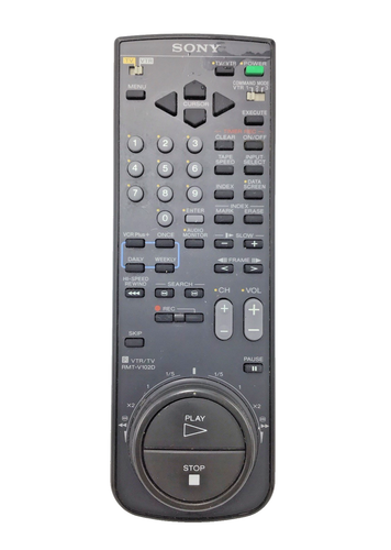 Genuine Sony VTR/TV RMT-V102D VCR Remote Control for VCR SLV-595 | eBay