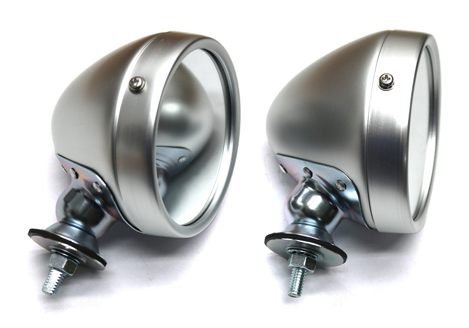 NEW Raydot Classic Style Spun Aluminum Bullet Mirror Fender / Door ...