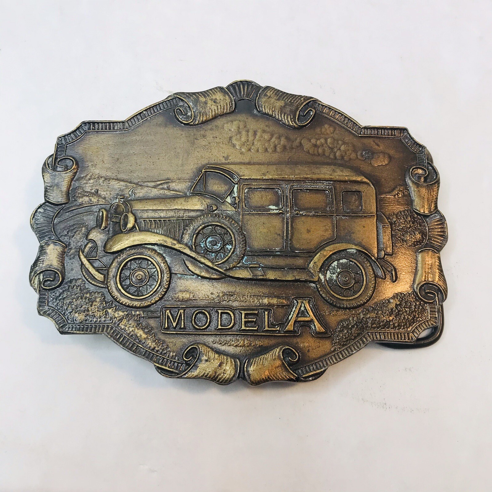 Bergamot Brass Works Model A Ford Car Belt Buckle V-3… - Gem