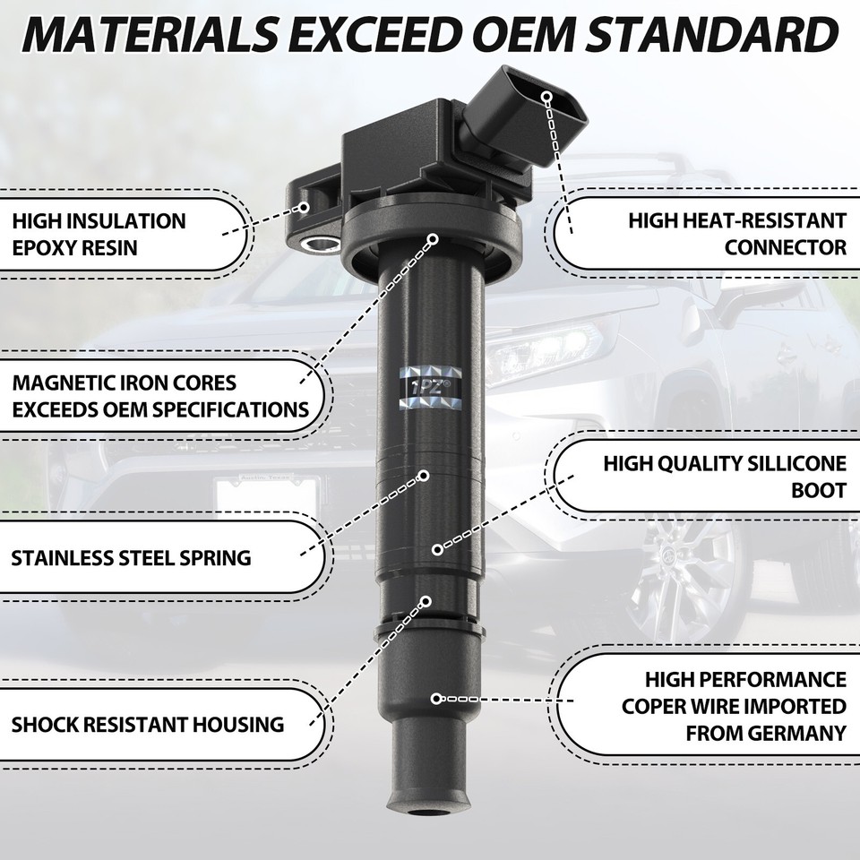2005-2023 Toyota Tacoma SR SR5 Base Pre Runner Ignition Coil | 90919 ...