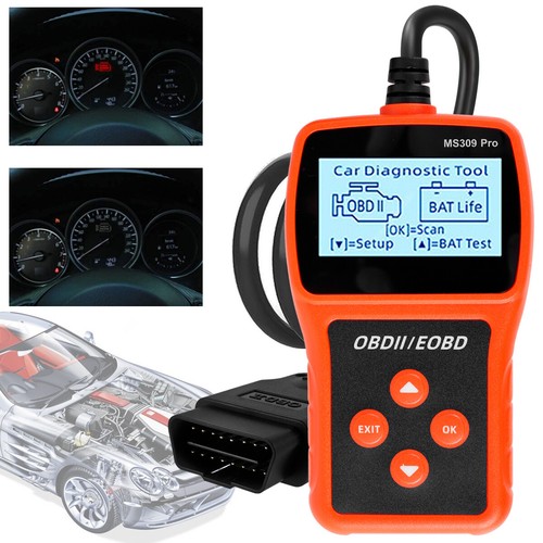 Car OBD2 Scanner Professional Engine Fault Code Reader 2.4inch Screen ...