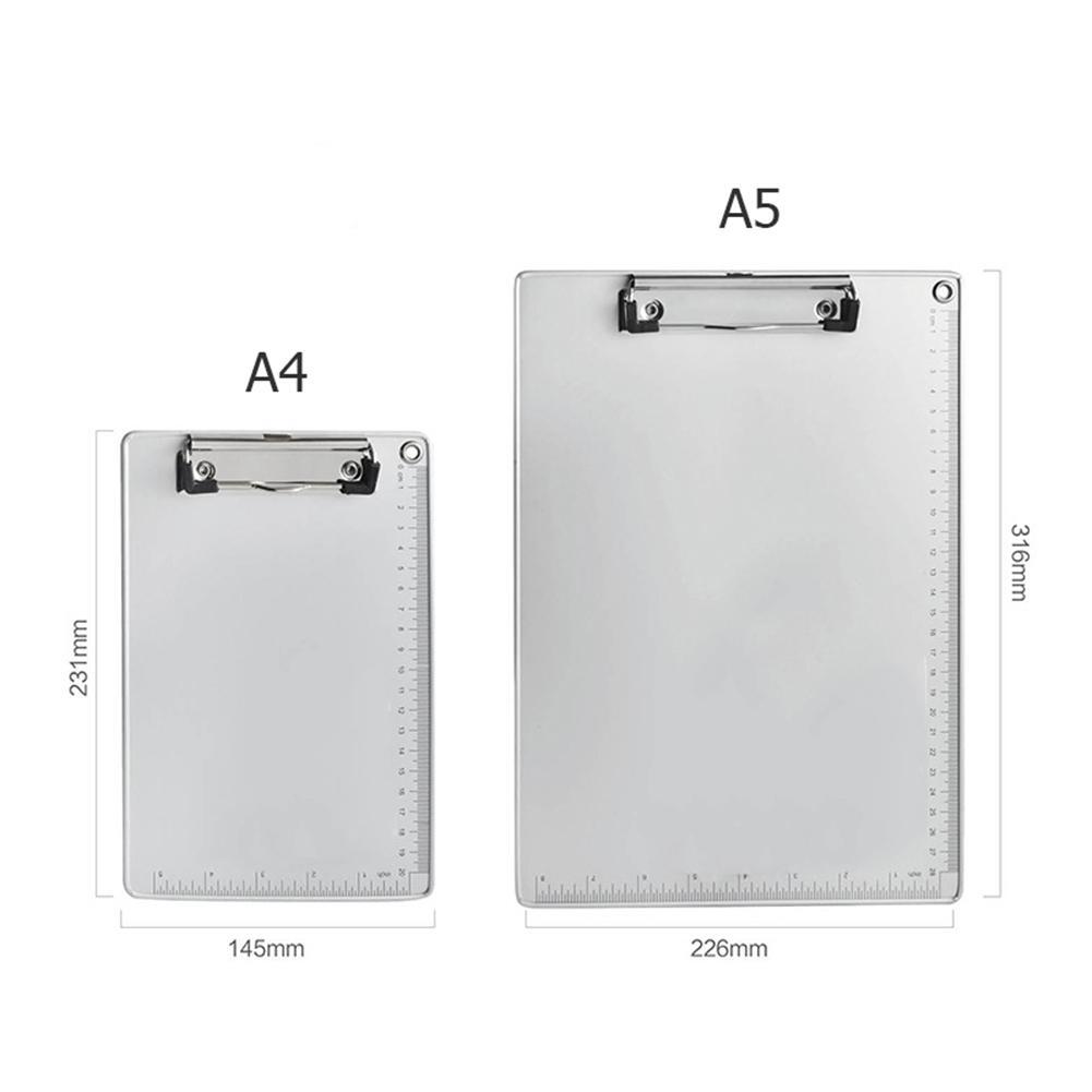 Aluminum Alloy Clipboard Writing Board Clip File Folder Document Holder ...