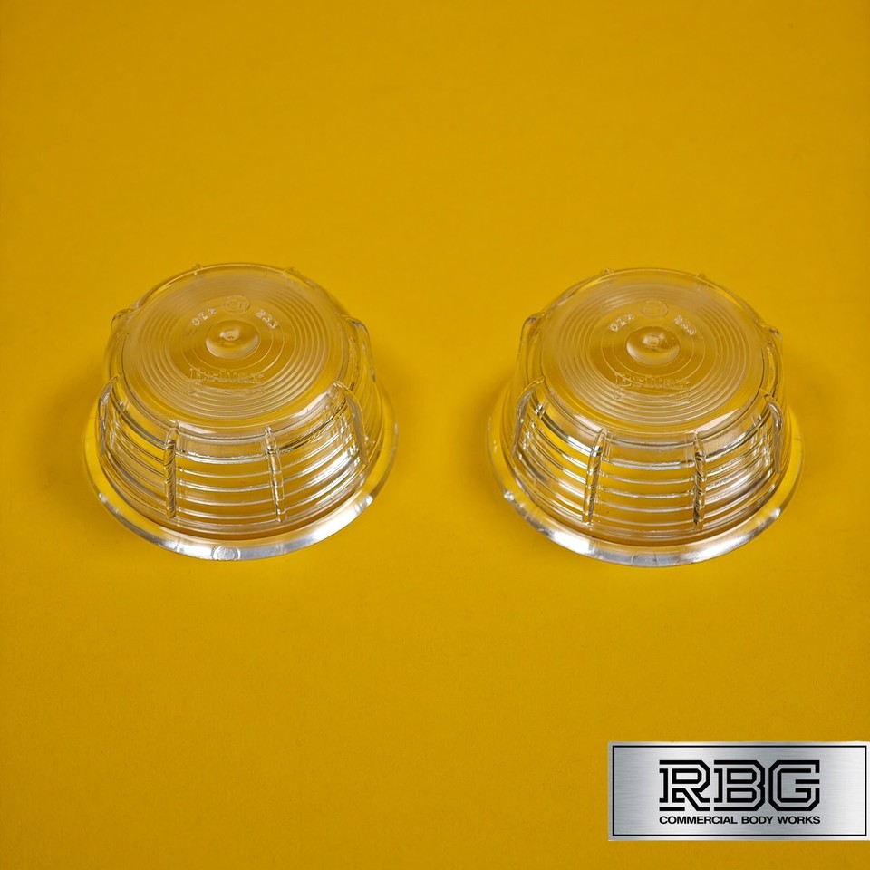 2x Replacement Lens White Britax for Side Marker Lamp for Trailer ...