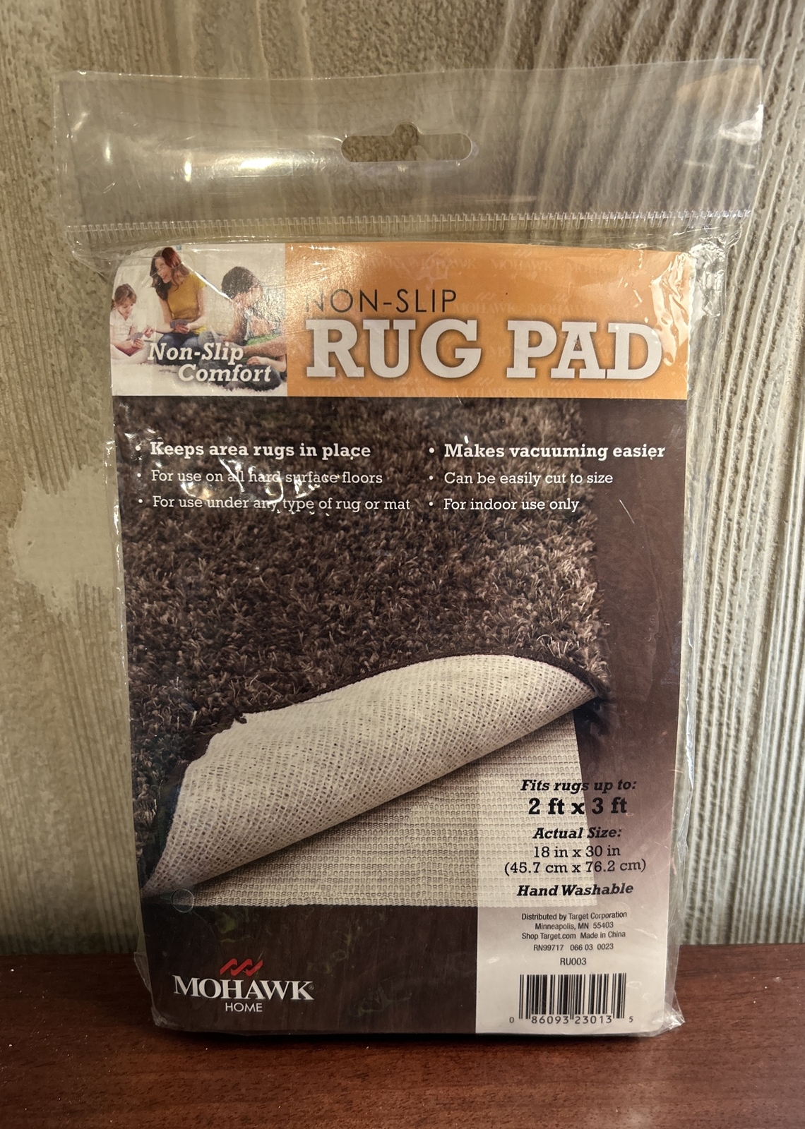 Mohawk Home Non-Slip Rug Pad 18" x 30" (Fits Rugs Up To 2' x 3') New ...