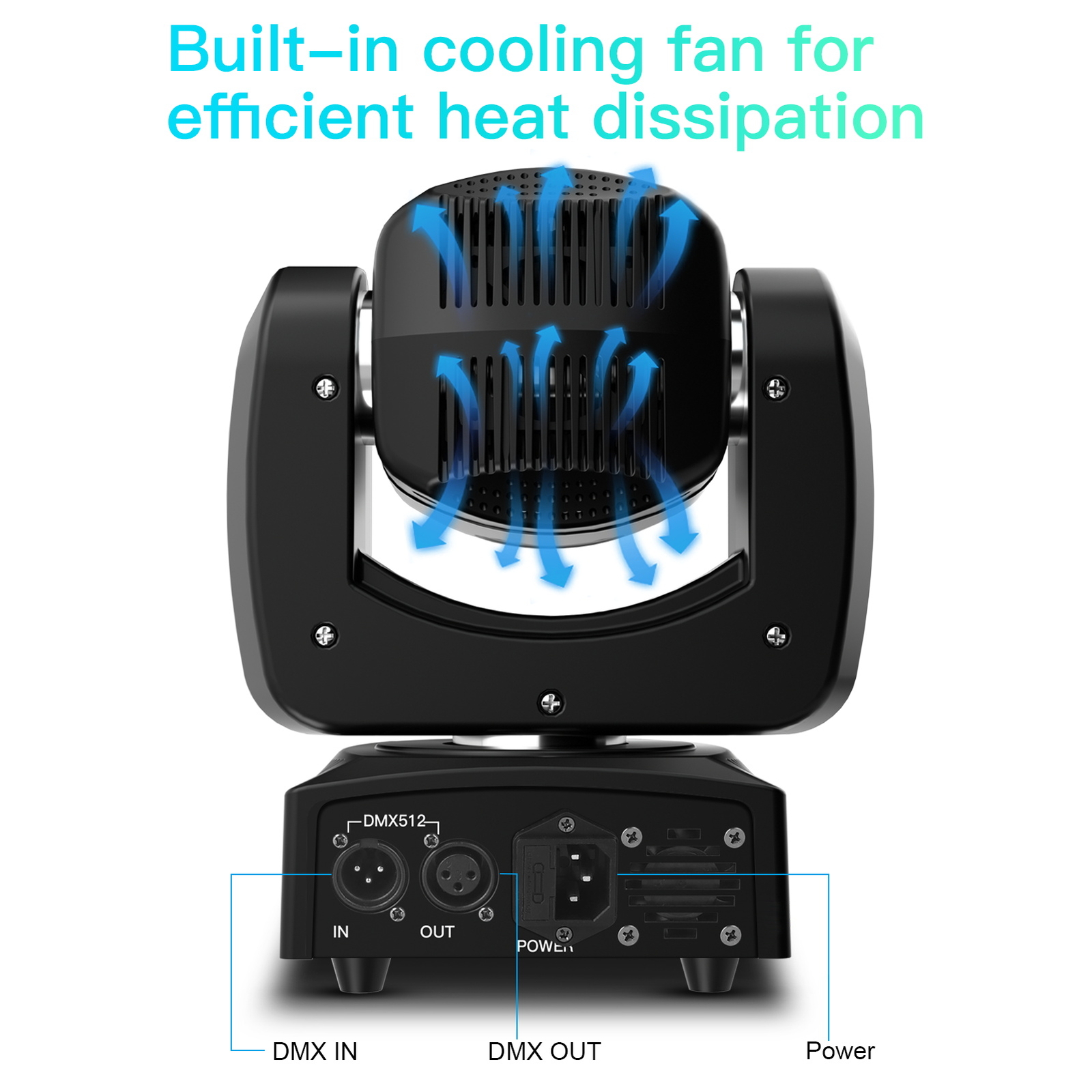 150W RGBW Bee Eye Moving Head Beam Stage Lighting Gobo Strobe DMX DJ ...