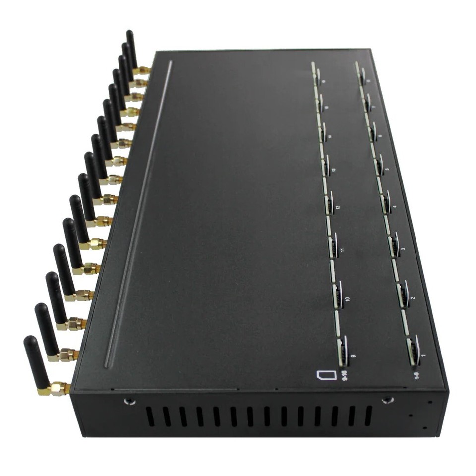 Gateway Ejointech SMS Bulk 16 Channels 16 SIM 3G 2G IMEI switcher Modem ...