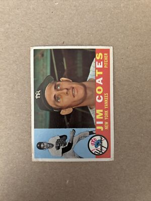 1960 Topps Baseball Jim Coates New York Yankees Card #51 | eBay